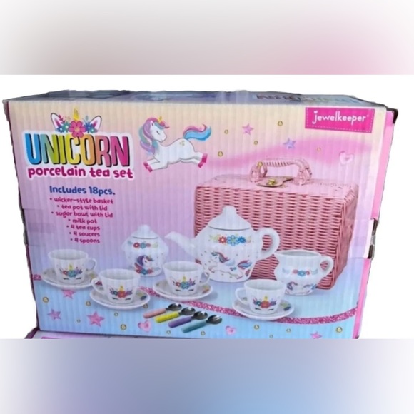 Jewelkeeper | Toys | Unicorn Porcelain Tea Set For Girls 8pcs | Poshmark